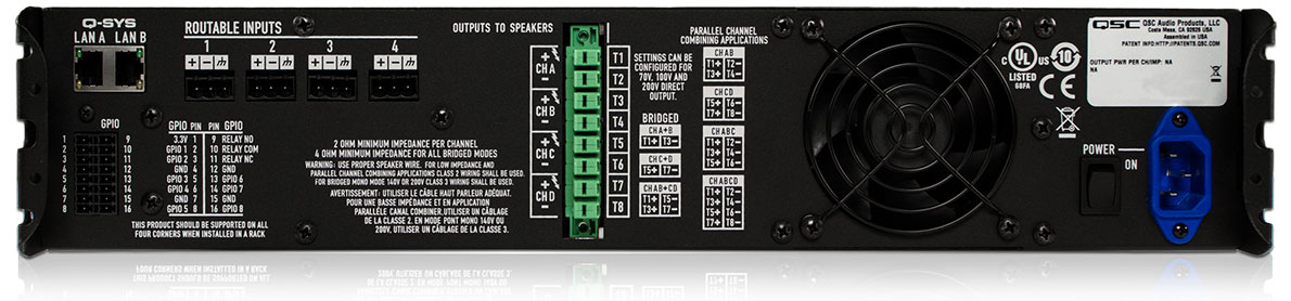 Common Amplifier Format: QSC CXD4.2Q | CAF